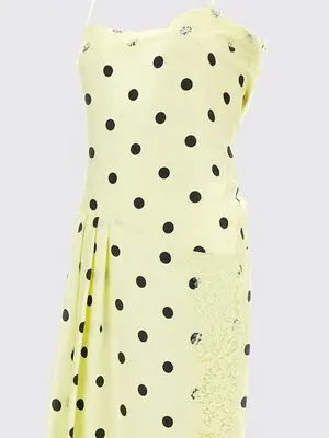 Sportmax Polka Dot Silk Midi Dress