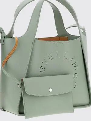 Stella McCartney Logo Perforated Handbag - Green