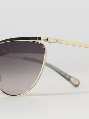 Chloé Uma Metal Cat Eye Sunglasses - Brown
