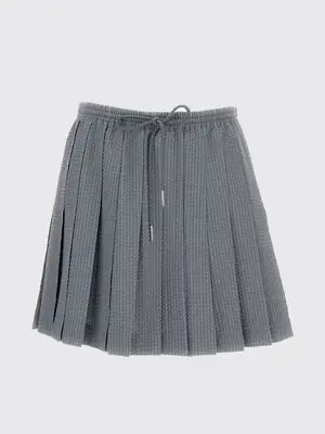 Thom Browne Pleated Mini Skirt - Grey