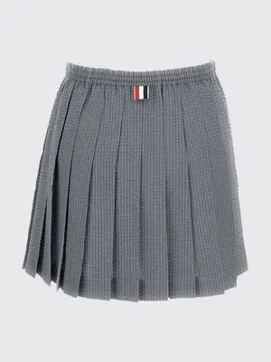 Thom Browne Pleated Mini Skirt - Grey