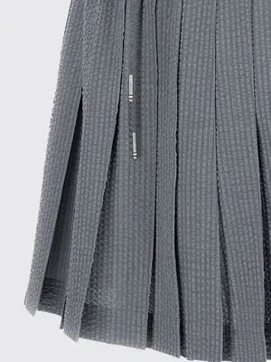 Thom Browne Pleated Mini Skirt - Grey