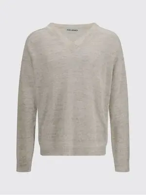 Our Legacy V-neck Pullover In Linen And Cotton Blend