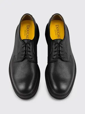 DOUCAL'S Pebbled Leather Derby Shoes