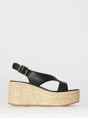 PALOMA BARCELO Leather Wedge Sandals