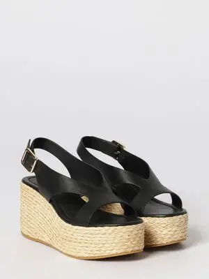 PALOMA BARCELO Leather Wedge Sandals