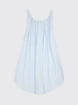 Jacquemus Lavande Striped Cotton Blend Midi Dress - White