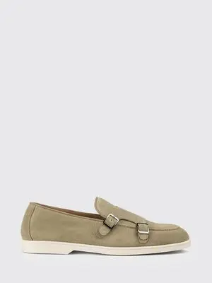 DOUCAL'S Suede Double Monk Strap Shoes - Sand