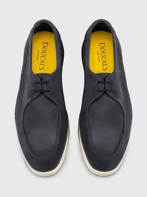DOUCAL'S Suede Derby Shoes - Blue
