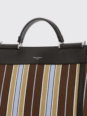 Dolce & Gabbana Striped Top Handle Bag