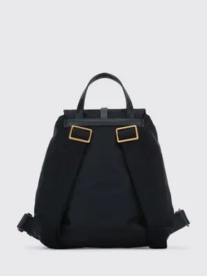 Pinko Studded Nylon Backpack With Metal Eyelets - Black