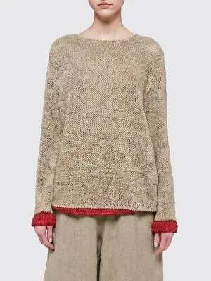 Comme Des Garçons Comme Des Garçons Linen Crewneck Pullover Beige
