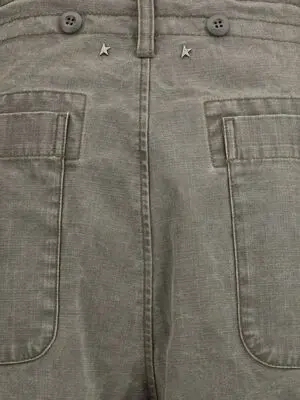 GOLDEN GOOSE Wide Leg Cotton Denim Jeans