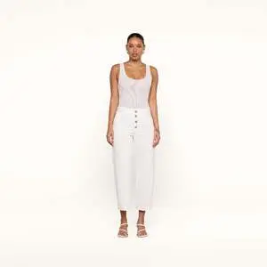 L'Agence Kalea Mesh Bodysuit - White