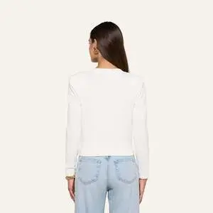 L'Agence Patsy Cropped Cardigan - Ivory