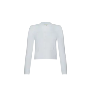 L'Agence Patsy Cropped Cardigan - Ivory