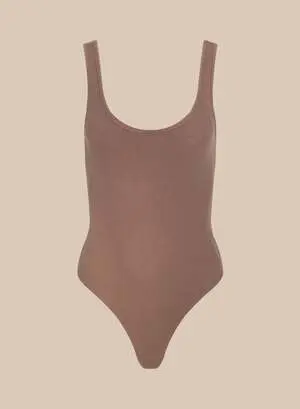 L'Agence Nica Scoopneck Bodysuit - Hazelnut