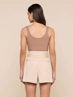 L'Agence Nica Scoopneck Bodysuit - Hazelnut