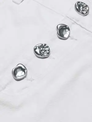 L'Agence Solene Jean Mini Skirt - Blanc
