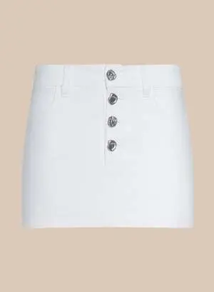 L'Agence Solene Jean Mini Skirt - Blanc
