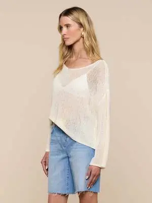L'Agence Ethan Knit Pullover - Vanilla