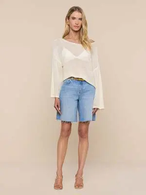 L'Agence Ethan Knit Pullover - Vanilla