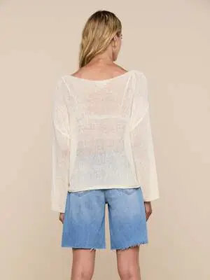 L'Agence Ethan Knit Pullover - Vanilla
