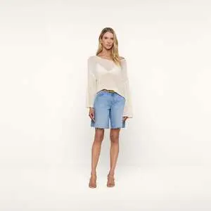 L'Agence Ethan Knit Pullover - Vanilla