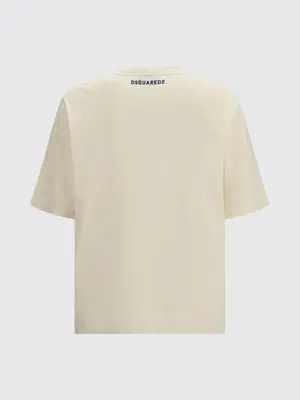 Dsquared2 Cotton T-shirt With Slogan - Ivory
