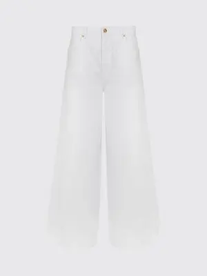 Alberta Ferretti Cotton Palazzo Trousers