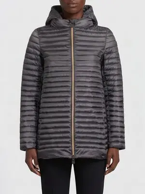 SAVE THE DUCK Quilted Nylon Down Jacket With Hood - Black