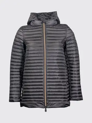 SAVE THE DUCK Quilted Nylon Down Jacket With Hood - Black