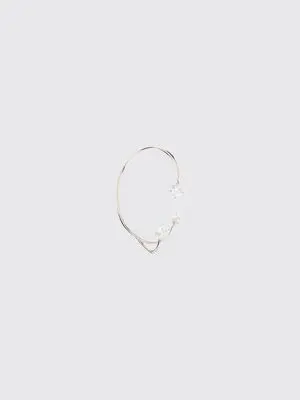 PANCONESI Ear Cuff With Crystal Embellishments - Silver