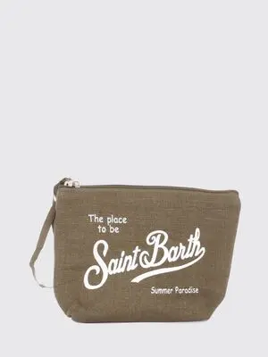 MC2 SAINT BARTH Mc2 Saint Barth Printed Mini Bag Olive