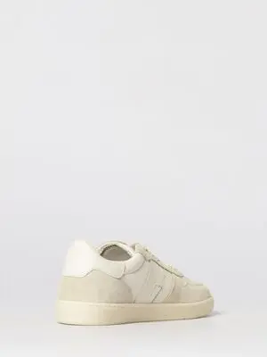 Hogan Cool" Leather And Suede Lace-up Sneakers - White