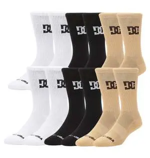 DC SHOES Crew Sock 6-pack
