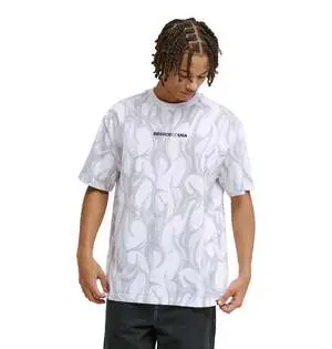 DC SHOES Dc Liquid Fuego Heritage Short Sleeve Shirt - White