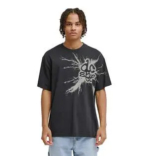 DC SHOES Strike Twice Heritage Short Sleeve Tee - Black