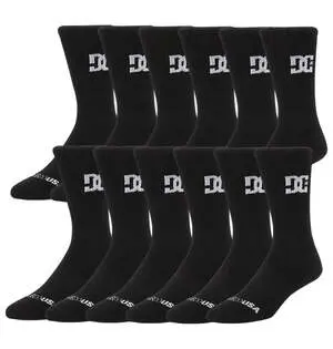 DC SHOES Crew Sock 6-pack - Black