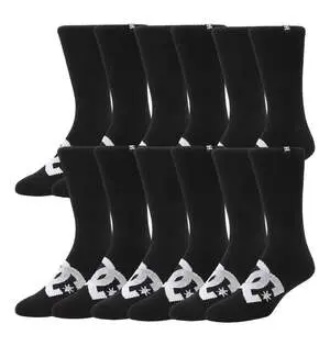 DC SHOES Logo Crew Sock 6-pack - Black
