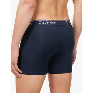 Calvin Klein Microfibre-stretch Pack Of Three Pack Jersey Boxer Briefs - Multi