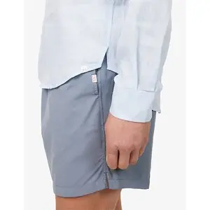 Derek Rose Monaco Long-sleeve Linen Shirt - Blue