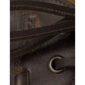 Prada Aged-canvas And Leather Boat Shoes