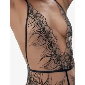 Bluebella Amarosa Floral-embroidered Bodysuit
