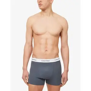 Calvin Klein Icon Pack Of Five Stretch-cotton Trunks - Multi