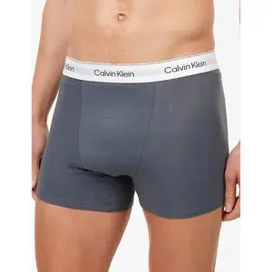 Calvin Klein Icon Pack Of Five Stretch-cotton Trunks - Multi