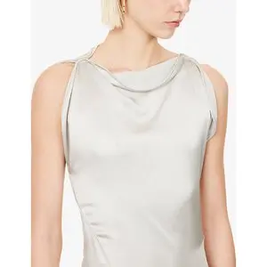 Victoria Beckham Carla Split-seam Gown