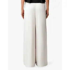 Claudie Pierlot Wide-leg Satin Trousers