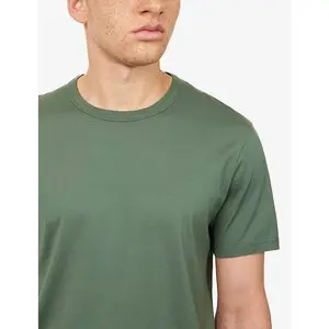 Derek Rose Barny Short-sleeve Cotton-jersey T-shirt - Green