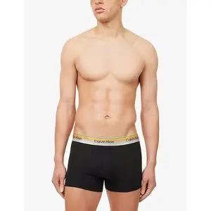Calvin Klein Pride Branded Stretch-cotton Trunks